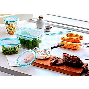 Lock&Lock Bisfree Rectangular Tableware with Leak Proof Locking Lid, 2.7-Cup