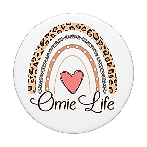 Omie Life Boho Rainbow Funny Grandma Omie PopSockets Swappable PopGrip