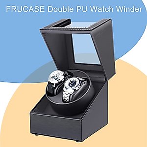 FRUCASE Double Watch Winder for Automatic Watches Watch Box Automatic Winder Japanese Motor 2 Rotation Modes Can be Serialized …