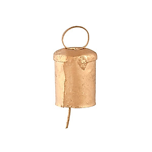 KRATI EXPORTS Barn Bells in Small Sizes- 20 Distinctive Golden Rustic Bells - Full of Beautiful Rough Hewn Variations - Perfect for Home Decor Christmas Jingle Bells