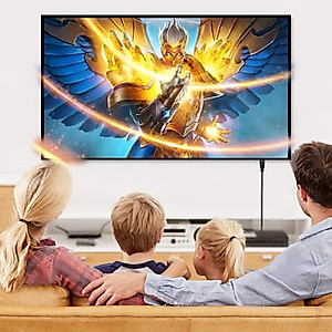 Jorenca 4K HDMI Cable 50FT (HDMI 2.0,18Gbps) Ultra High Speed Gold Plated Connectors,Ethernet Audio Return,Video 4K,FullHD1080p 3D Compatible with Xbox Playstation Arc PS3 PS4 PS9 PC HDTV - Black