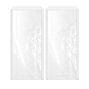 QWORK Bun Pan Rack Cover with Zippers, Clear Plastic Sheet Pan Rack Cover, 28" L x 23" W x 61" H, 20-Tier