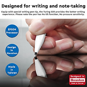 RENAISSER Turing 530 Pen for iPad, Japan Made Paper-Feel Pen Tip, Special Note-Taking/Writing Stylus, Epson CPU Inside, Designed in Houston, Made in Taiwan