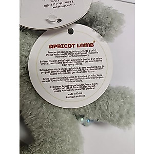 Apricot Lamb Baby Dragon Dinosaur Soft Rattle Toy, Plush Stuffed Animal for Newborn Soft Hand Grip Shaker Over 0 Months (Dragon, 6 Inches)