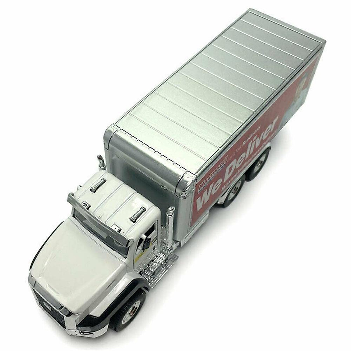MOOKEENONE Alloy+Plastic Engineering Truck Container Car Construction Model Car Diecast Pull Back Kids Toy Vehicle