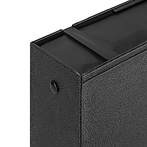 Adorama Plastic Storage Binder Box with 3 'O'-Rings, 9x11", Portrait Format, Color: Black