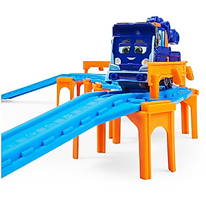 Mighty Express, 32-Piece Train Track Pack with Exclusive Mechanic Milo Toy Train, Kids Toys for Ages 3 and up