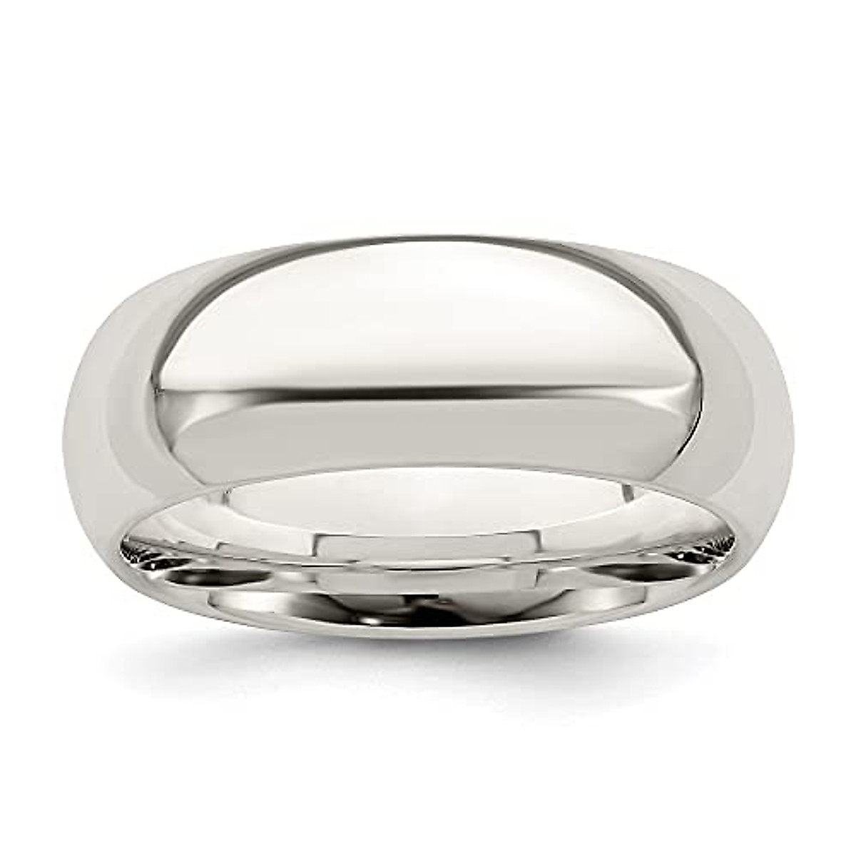 Diamond2Deal 925 Sterling Silver 7mm Wedding Band Ring