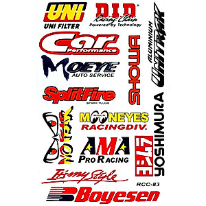 Cars Motorsport Nos Gulf Hot Rod Nascar Drag Racing Lot 6 Vinyl Graphic Decals Stickers D6094