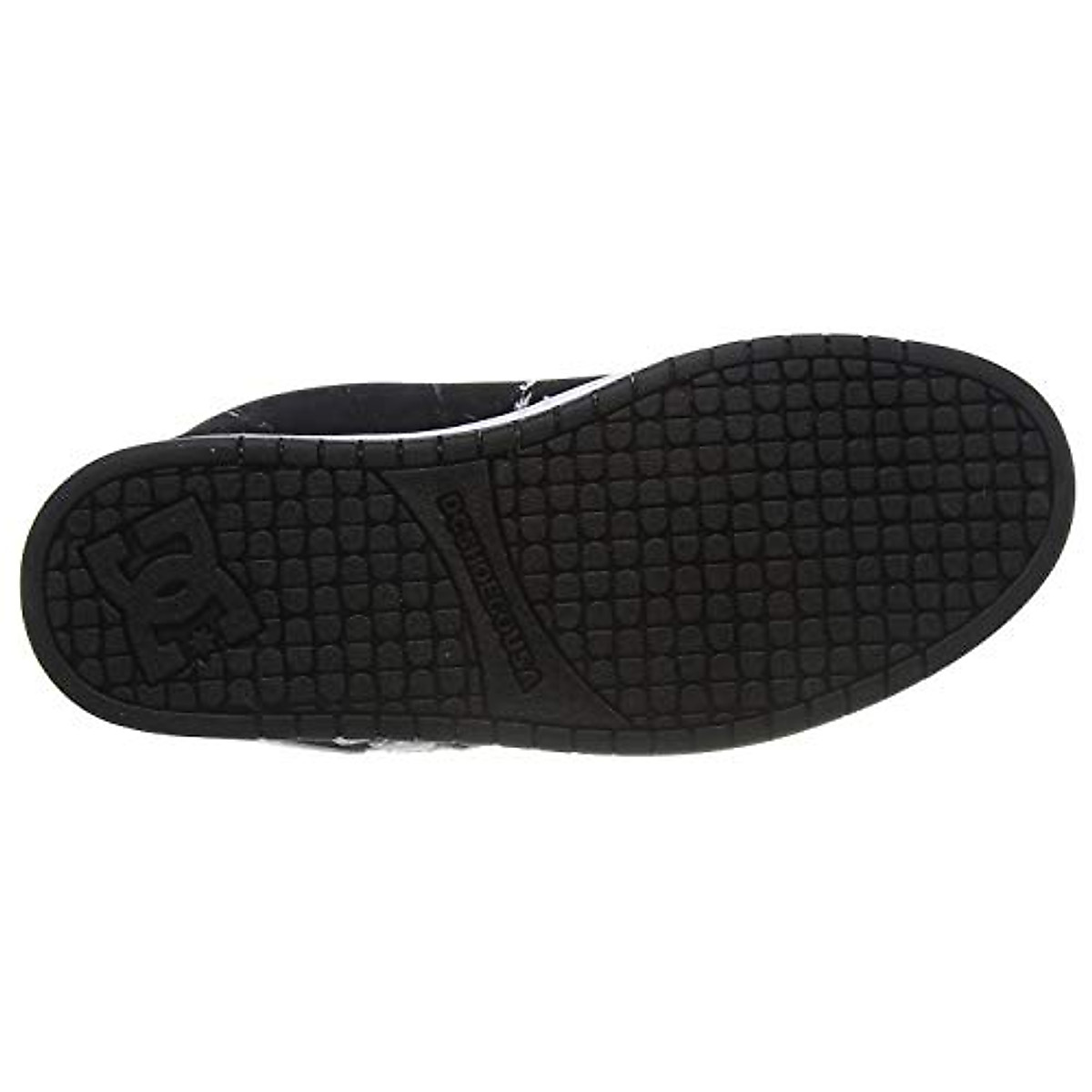 DC Men's Court Graffik Casual Low Top Skate Shoe Sneaker Skateboarding, Black, 12