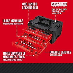 Craftsman Mechanics Tool Set, 230-Piece Hand Tool and Socket Set with 3-Drawer Tool Box (CMMT45305)