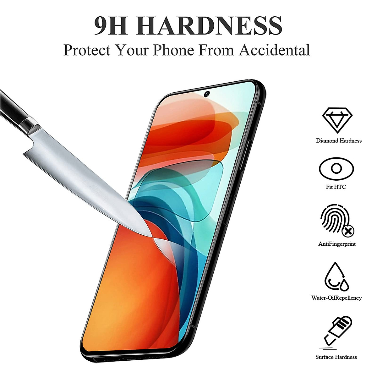 AKABEILA [3 Pack Screen Protector for Oppo Reno 7 4G 5G HD Tempered Glass Film 9H Hardness Case Friendly Easy Installation Anti Scratch Bubble Free [Full Coverage] 6.43" Black