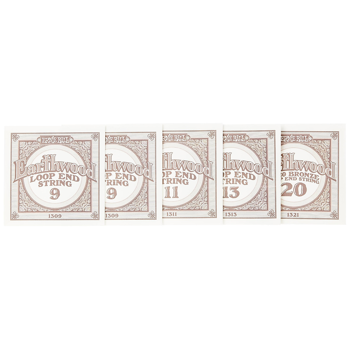 Ernie Ball Earthwood 5-String Bluegrass 80/20 Bronze Banjo Strings, 9-20 Gauge (P02063)