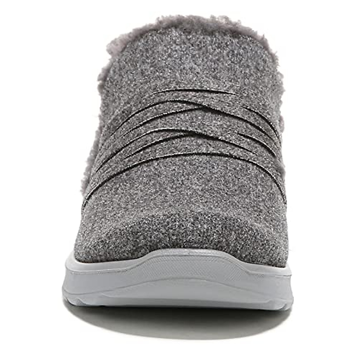 BZees Womens Glide Slip-On Ankle Boot Grey 5 M
