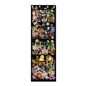Door Hanging Toy Organizer, 4 Layers Large Capacity Hanging Category Storage Pockets, Mesh Toy Storage Pockets for Diaper Closet Organization Bedroom Decor