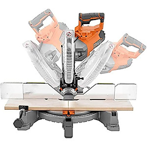 RIDGID 15 Amp 10 in. Dual Miter Saw with LED Cut Line Indicator