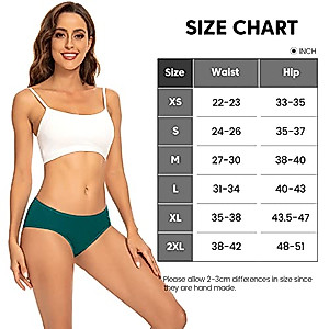 Benirap Womens Underwear Soft Cotton Hipster Panties Breathable Briefs 5 or 6 Pack