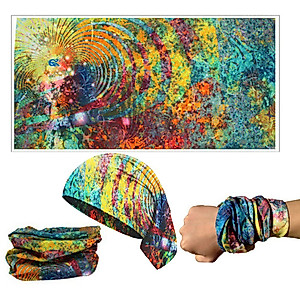 HCMY Balaclava 9 Pack Neck Gaiters Bandana Shiesty Mask Magic Scarf Headwear Tube UV Face Mask Headbands for women