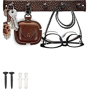 Comfify Decorative Wall Mounted Cast Iron Key Holder - Vintage Key with 5 Hooks - Wall Mounted - Rustic Cast Iron Hanger- with Screws and Anchors Included