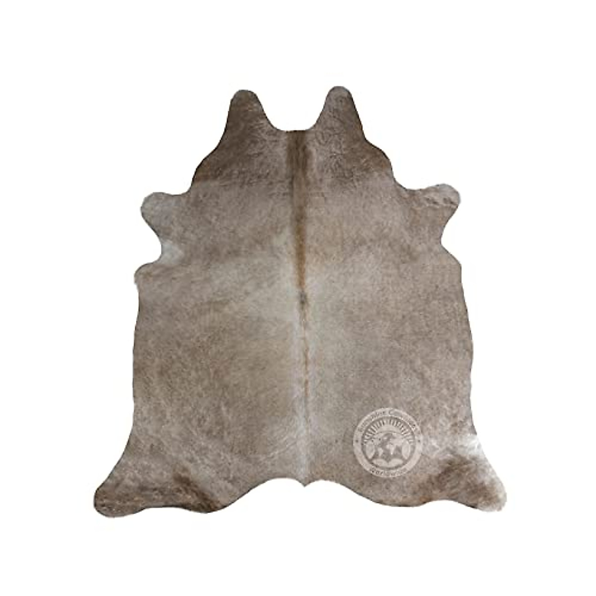 Genuine Taupe Cowhide Rug 6 x 7-8 ft. 180 x 240 cm