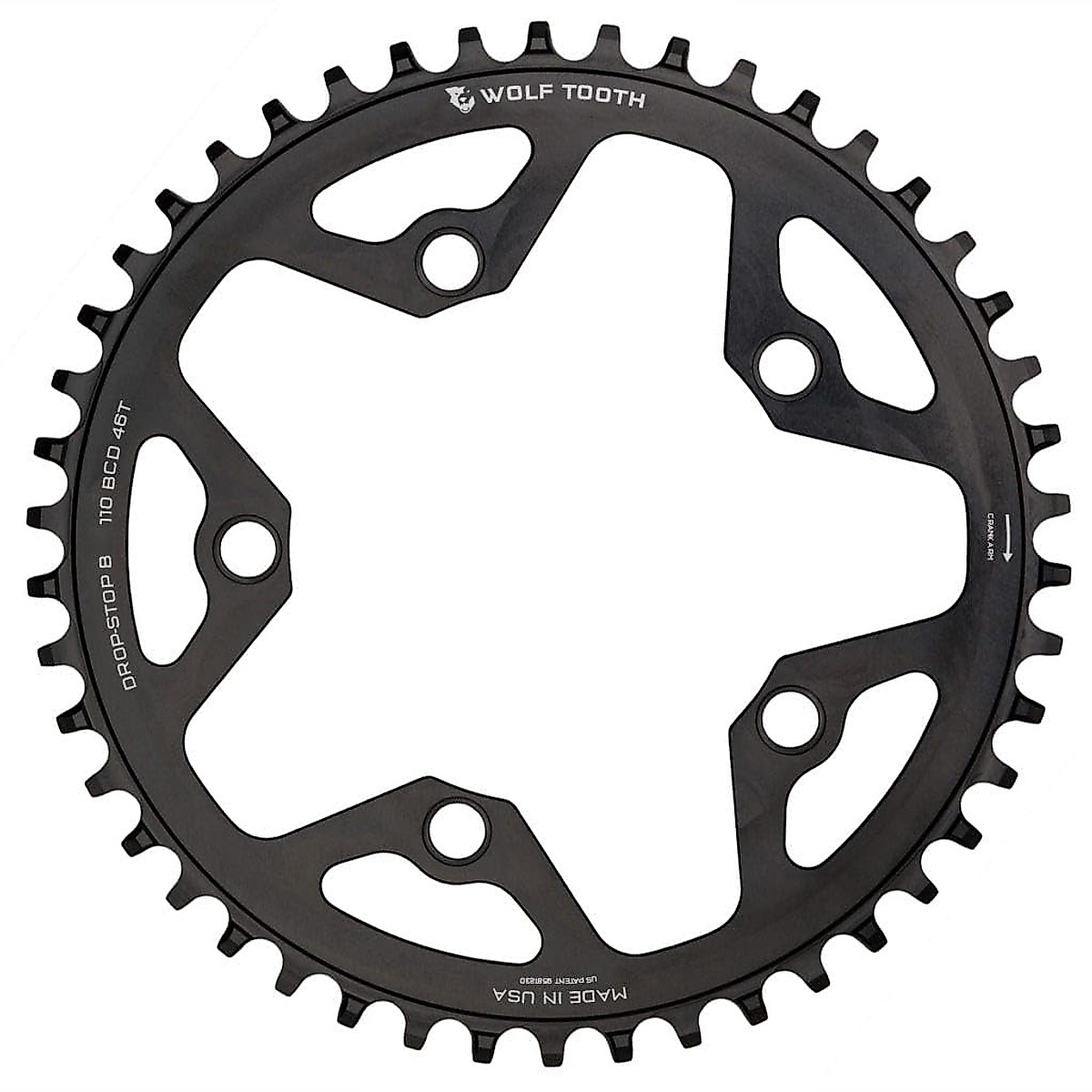 Wolf Tooth 110 BCD Gravel/CX/Road Bike Chainrings (40 Tooth, Drop-Stop B)