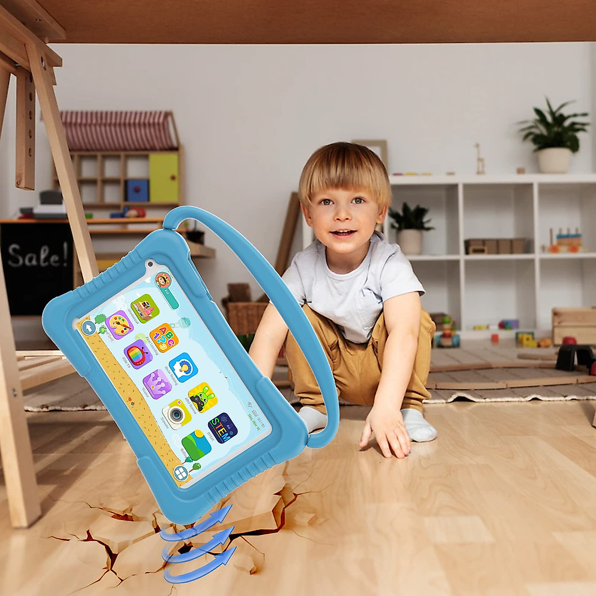 IWGGO Kids 7-inch Tablet with 32GB Storage, Dual Camera, Android 11 ...