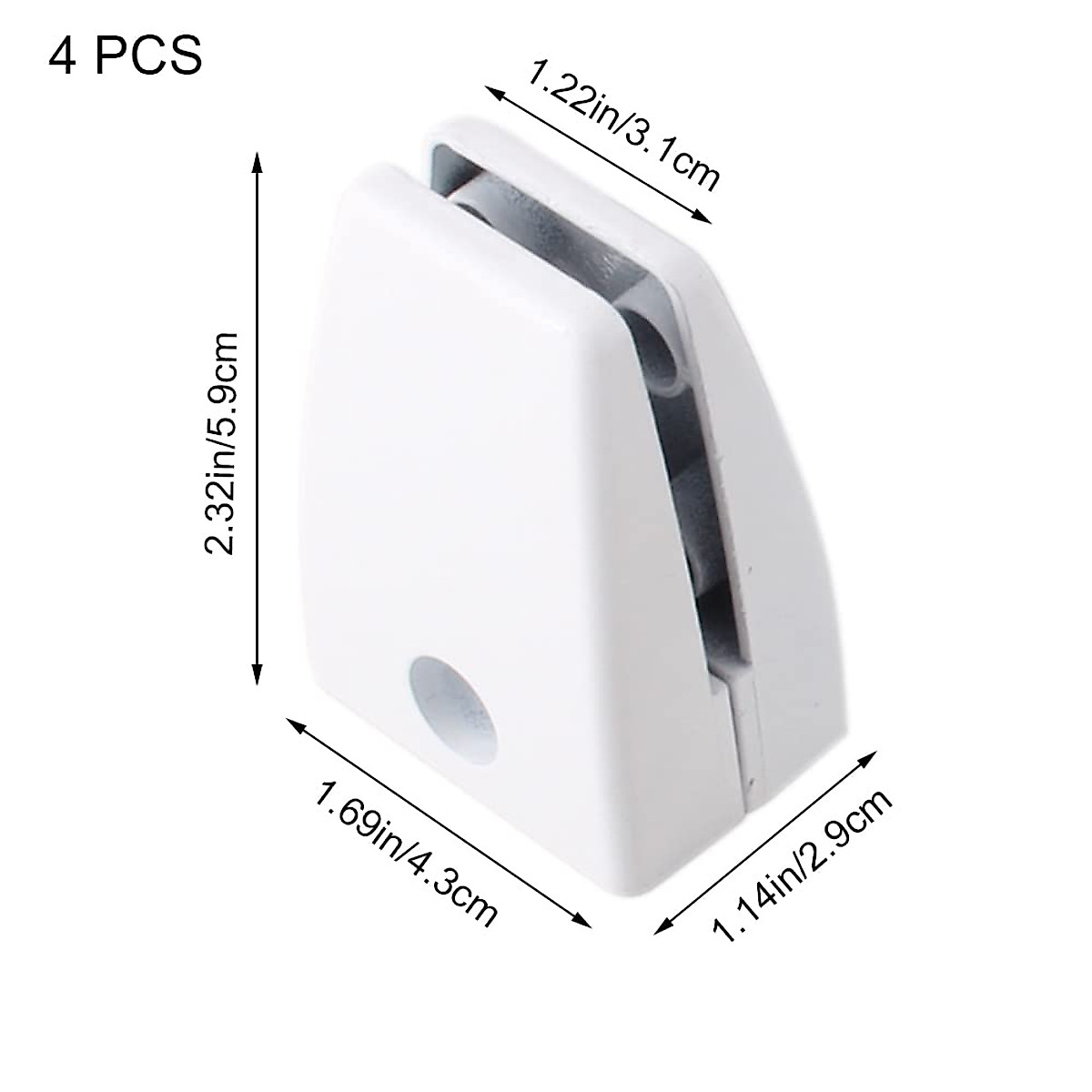 LELEVTXP 4 Pcs Desk Divider Clamps Adjustable Screen Partition Clips Practical Desktop Privacy Panel Clips for Offices Classroom Desktop