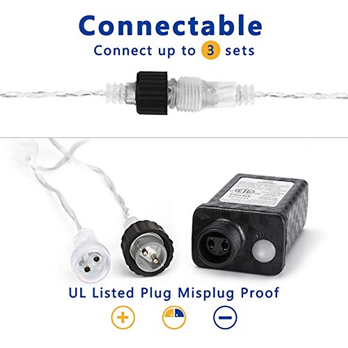 11.8 inch 10 Tubes 240 LED Meteor Shower Raindrop Lights with Timer Function Cascading Lights LED Icicle Lights Falling Raindrop Lights for Holiday Party Wedding Christmas Tree Decoration (Blue)