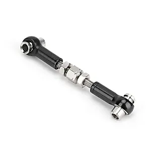 Okuyonic Servos Link, Adjustable RC Tie Rod 47mm 6pcs for Redcat 1/10 RC Car(Black)
