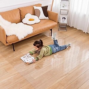 Large Hard Floor Chair Mats, Clear Vinyl Plastic Floor Runner/Protector Mat for Kitchen Office Entrance, Waterproof/Non Slip/Heavy Duty, 28 36 40 48 56 63 71 80 87 95 103 111 120 Long (Size : 70cmX12