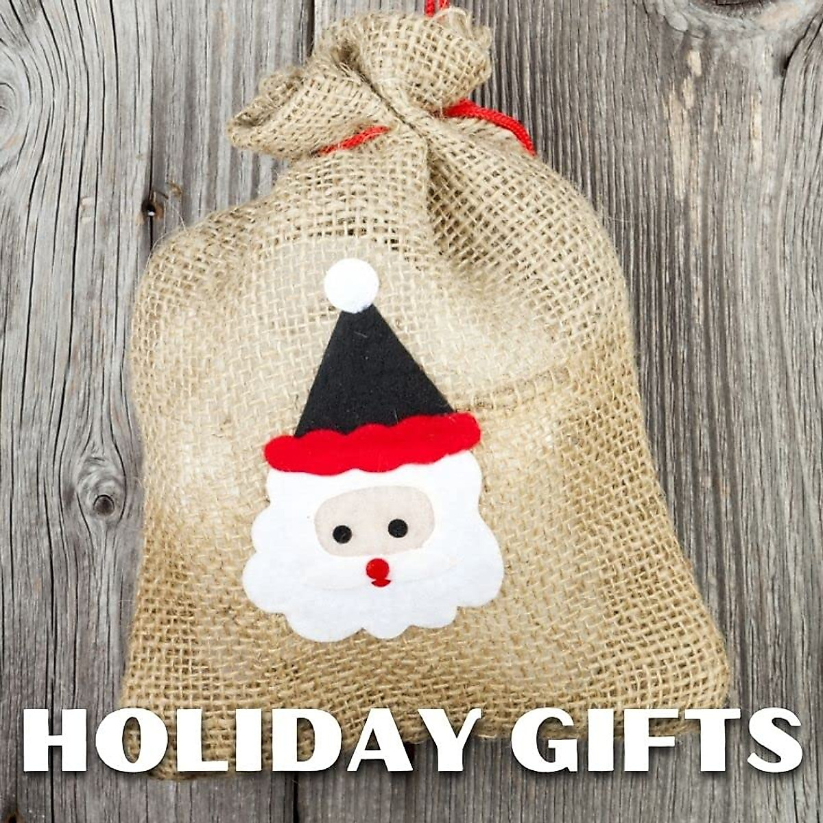 Mandala Crafts 50 Flower Drawstring Gift Bags – Small Burlap Bags with Drawstring 5x7 Inches – Floral Gift Bags Drawstring Pouch Set for Wedding Party Favors