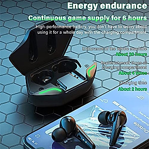 G11 Wireless Earbuds Bluetooth Headphones 5.2 Earphones, IPX7 Waterproof Bluetooth Earbuds with 30H Playtime, Stereo in-Ear Sports Headset with Charging Case, Mic, Touch Control for Running/Workout