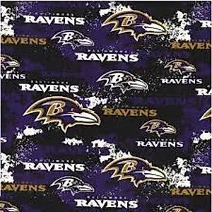 Raven Distressed Retro Cotton Fabric