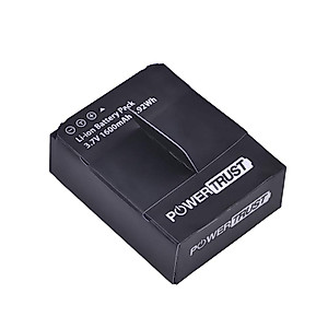 PowerTrust 3Pcs 3.7V 1600mAh AHDBT-301 Battery for GoPro Hero3 AHDBT301 AHDBT-302 AHDBT-201 Li-ion Camera Battery and LCD USB Dual Charger