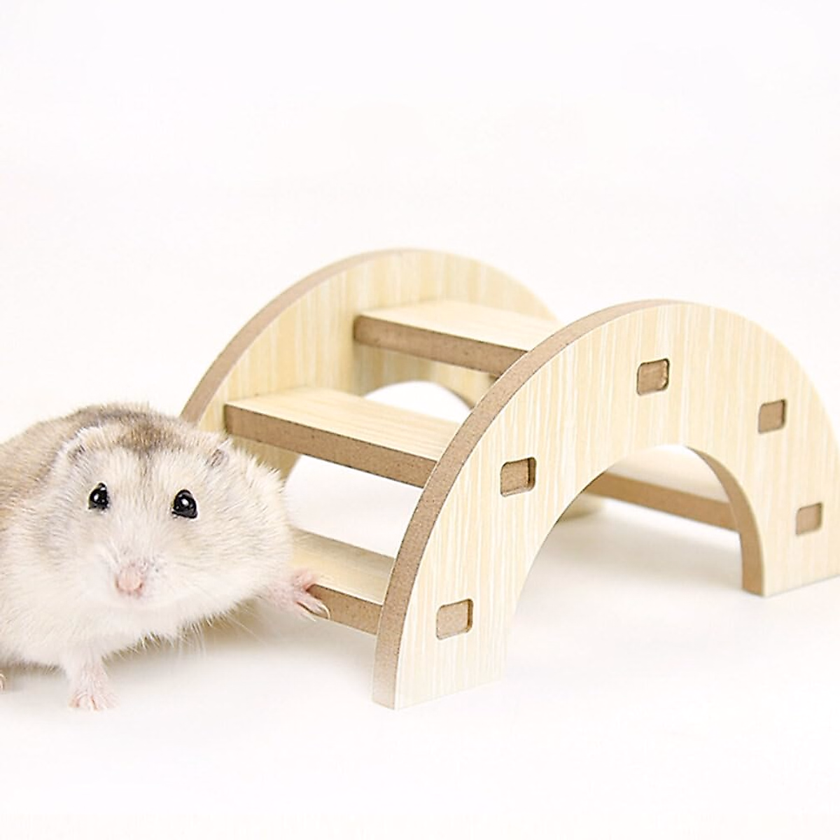 POPETPOP Hamster Toy Bridge Hamster Training Ladder Chinchilla Bridge Toy Hamster Bridge Platform Chinchilla Ladder Toys Hamster Wood Bridge Hamster Climbing Ladder Wooden Pet Tableware