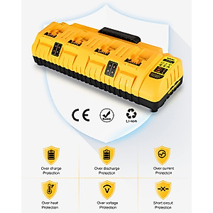 TeenPower DCB104 Replacement for Dewalt 12/20V Max Battery Charger Station
