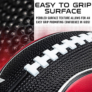 Franklin Sports NFL Tampa Bay Buccaneers Football - Kids Foam Football - Soft Football - Mini Size - Perfect for Gameday - 8.5" 3D Logos!