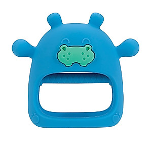 Nuby Silicone Wrist Grip Teething Mitten - 3+ Months, 2 Count (Koala and Hippo)