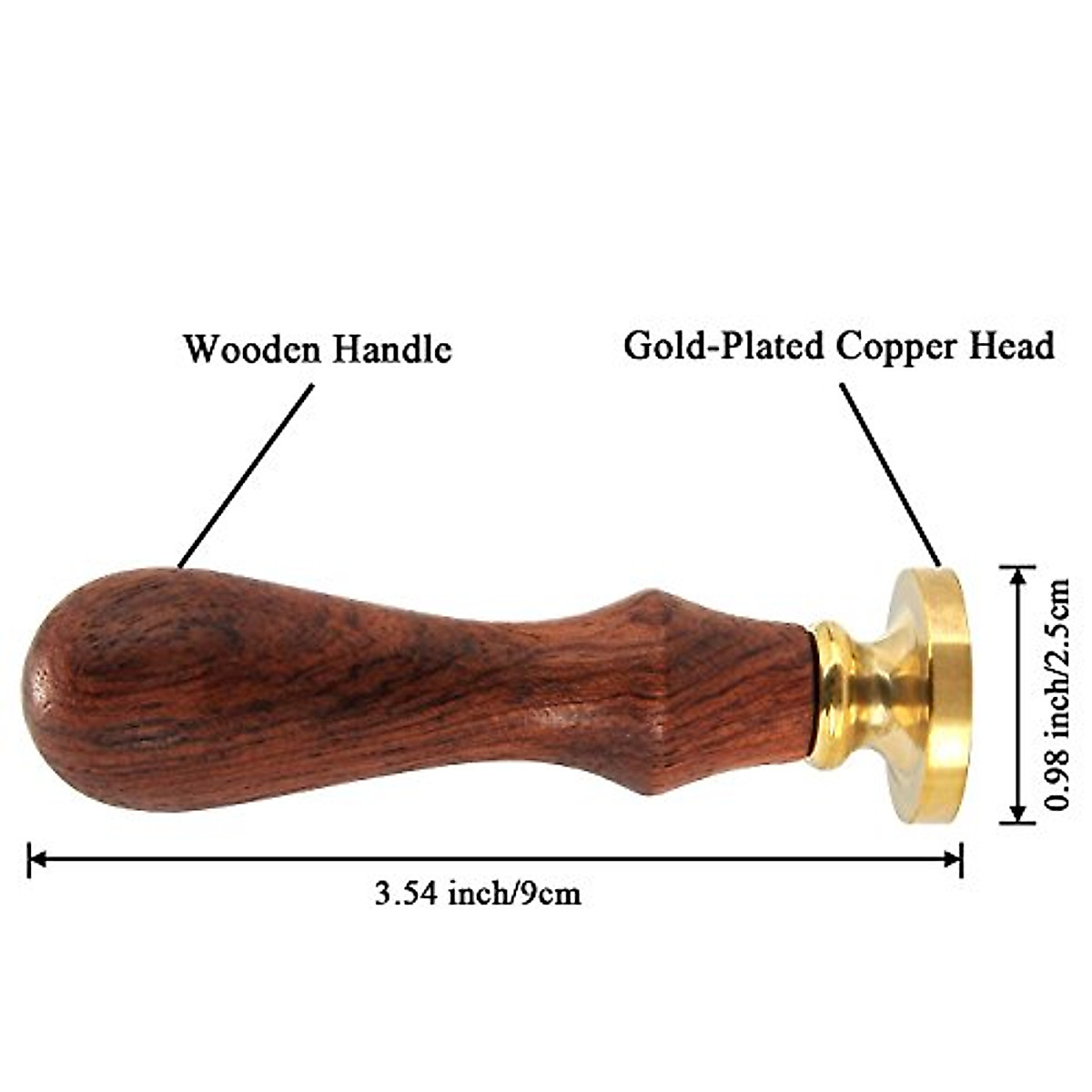 Classic Wooden Letter M Alphabet Letter Initial Wax Classic Sealing Wax Seal Stamp