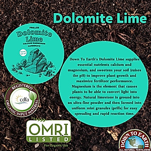 Down to Earth Organic Prilled Dolomite Lime, 5 lb