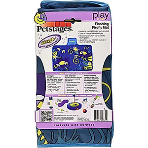 Catstages Nighttime Interactive Quiet Cat Toy, Glow Firefly Mat