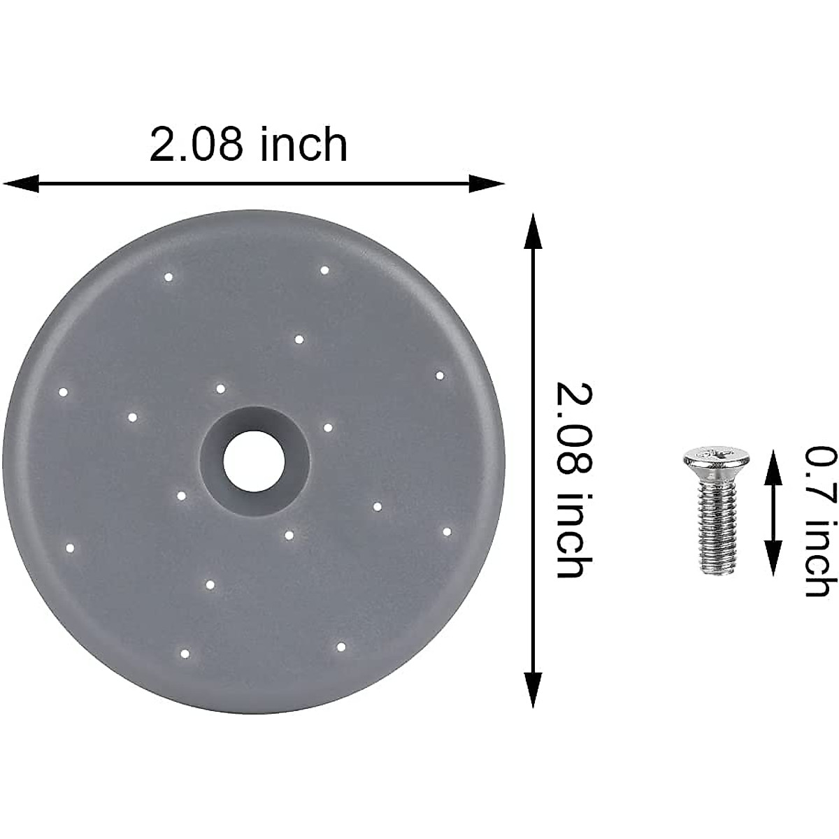 TBER Grey Pre-Rinse Spray Valve Repair Kit for All Commercial Kitchen Sink Sprayer Spray Face Bumper and Screw Repair Part (Grey)