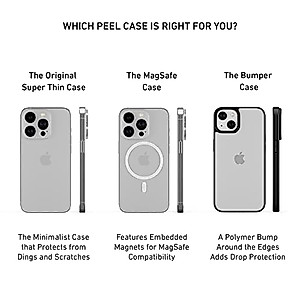 PEEL Ultra Thin iPhone 14 Pro Case, Blackout - Minimalist Design | Branding Free | Protects and Showcases Your Apple iPhone 14 Pro