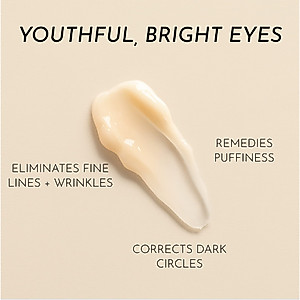 DIME Beauty Luminosity Eye Serum, Eye Cream for Dark Circles and Puffiness, Caffeine Eye Cream, Puffy Eyes Treatment, 0.5 oz / 15 mL