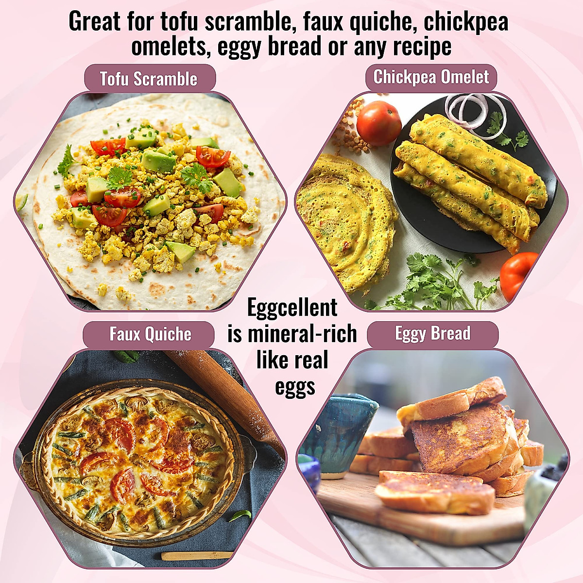 Yes Milady! Eggcellent (8.4oz Ex-Large) Vegan Seasoning and Vitamin B12 Supplement - 100% Natural for Omelets, Quiche, Breakfast Burrito, and Tofu Quick Scramble - Non-GMO and Gluten Free