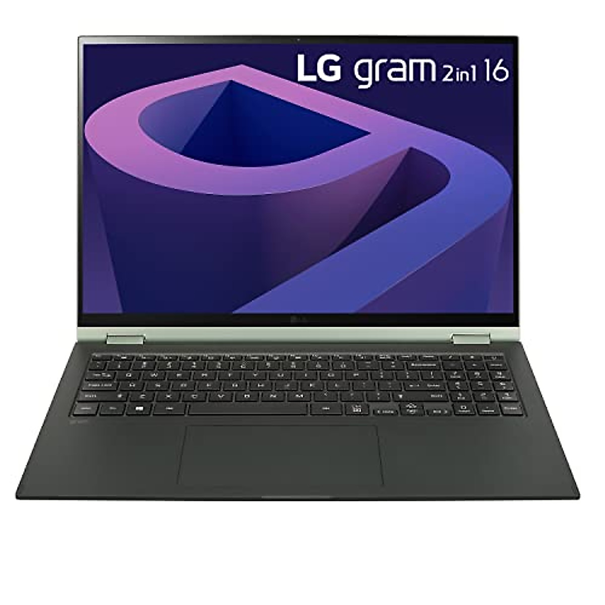 LG gram (2022) Laptop 16T90Q 2-in-1 16" Touchscreen, Intel Evo 12th Gen Core i5, 16GB RAM, 512GB SSD, Windows 11, Green