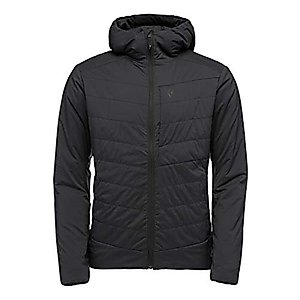 Black Diamond Mens First Light Stretch Insulated Hoody, Black, X-Large