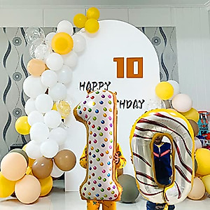 Sweet One Number Balloons Donut Birthday Party Decorations 40 IN Sprinkle Balloon 1st Candyland Donut Grow Up Party Supplies 1 Balloon for First Birthday Candy Balloons