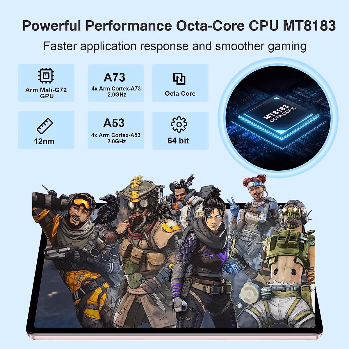 2024 Newest 11 inch Tablet Android 13 Tablets 16GB RAM 256GB ROM 1TB Expand, 2K 2000 x 1200 Display, Octa-Core, Triple Camera, 8600mAh, Quad Speakers, 5G/2.4G WiFi, GPS,Bluetooth,with Case -Rose Gold