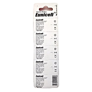 Eunicell 20 Batteries Blister Pack AG13, G13, SR44, LR44, A76, V13GA, PX76A, 357